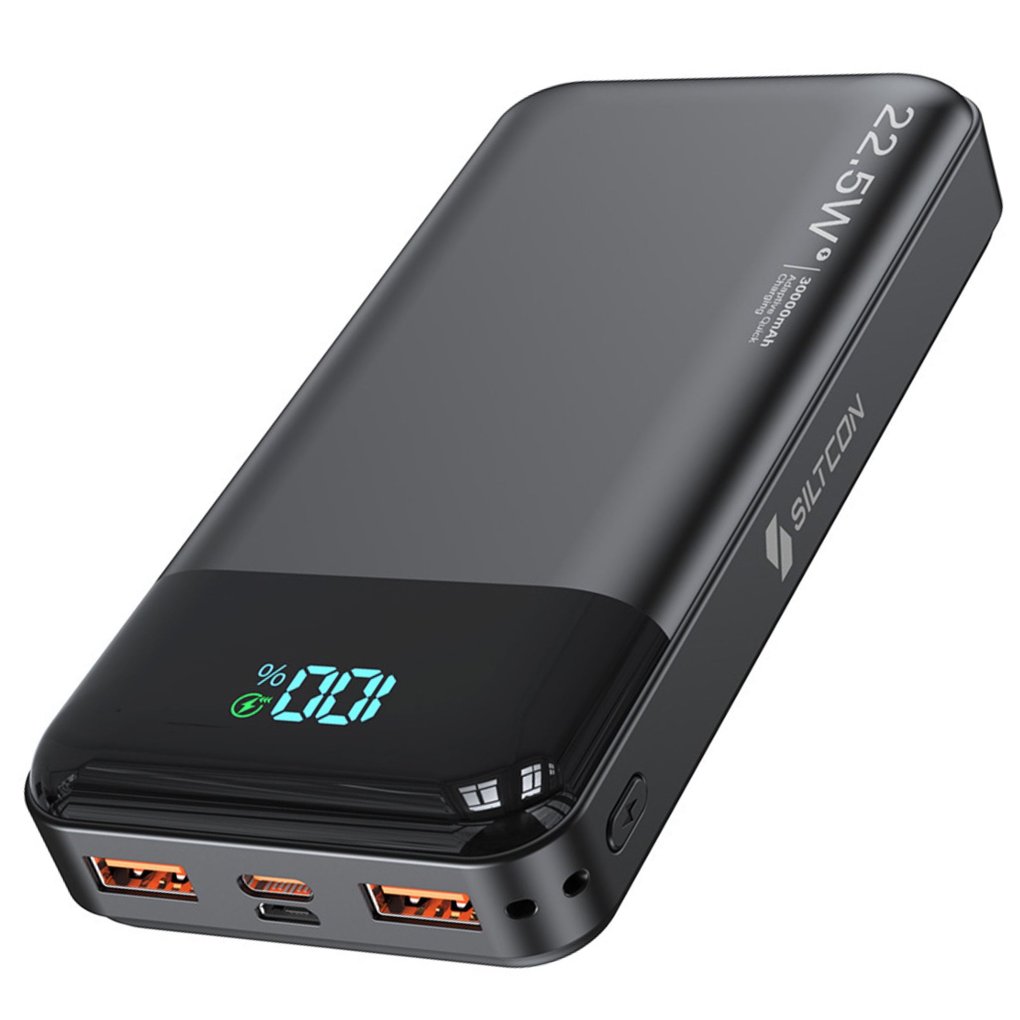 Siltcon Powerbank 30000 mAh – Snelladen & LED Display