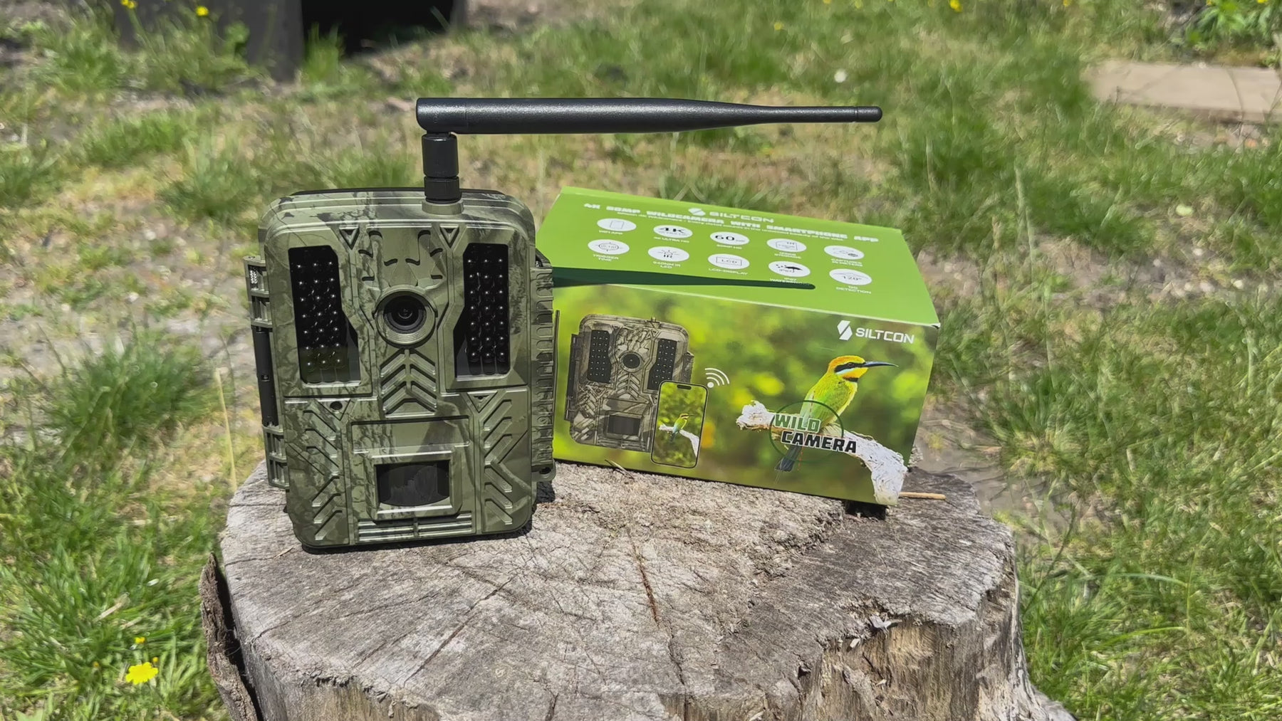 Siltcon Wildcamera Nachtzicht | Wifi – 128GB